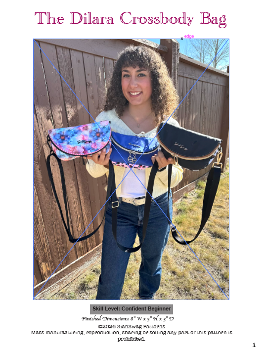 The Dilara Crossbody Bag Pattern and Hardware – Siah Swag Bags