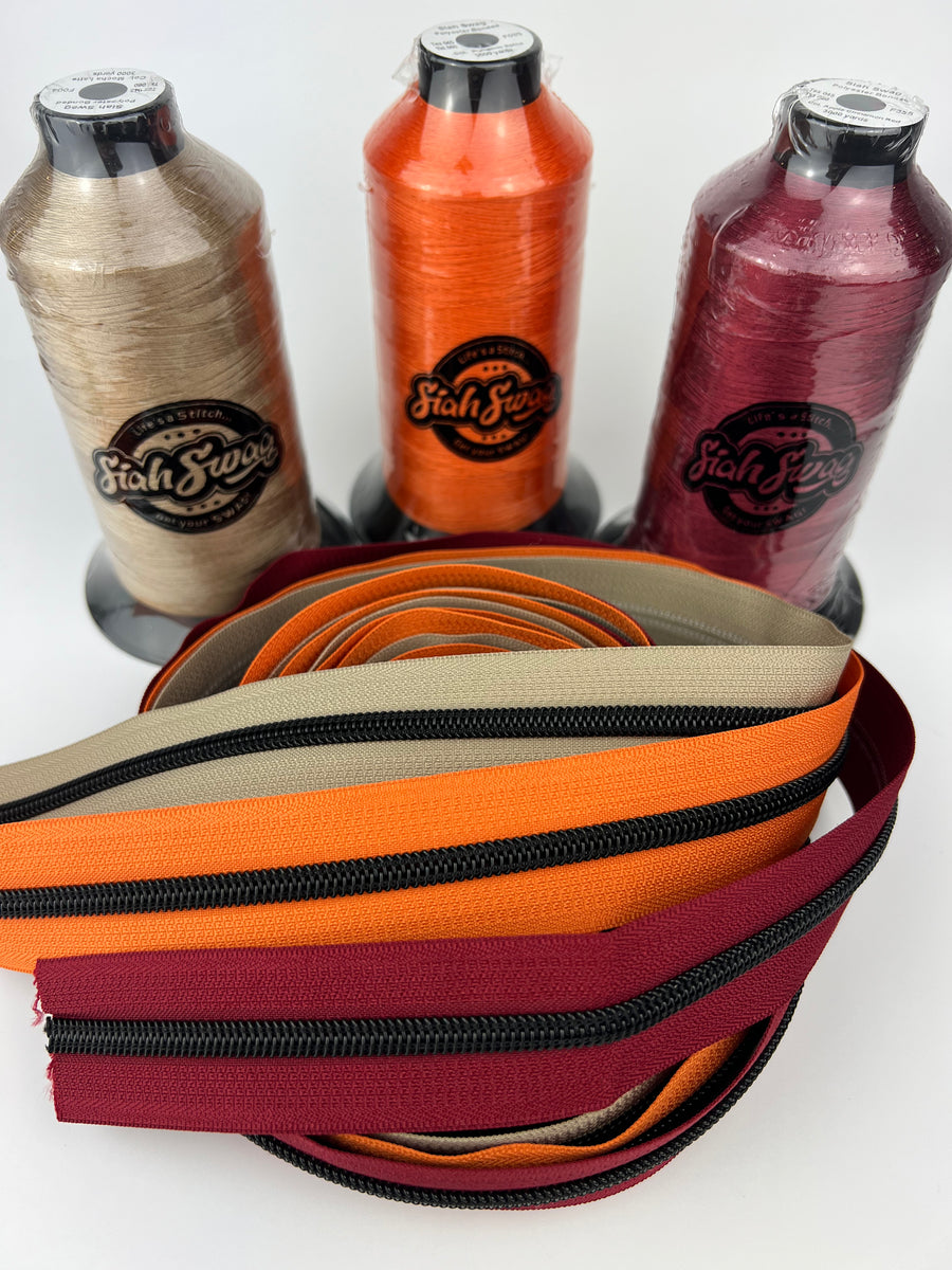 #5 Nylon Zipper Pack- Mocha Latte/Pumpkin Spice/Apple Cinnamon Red ...