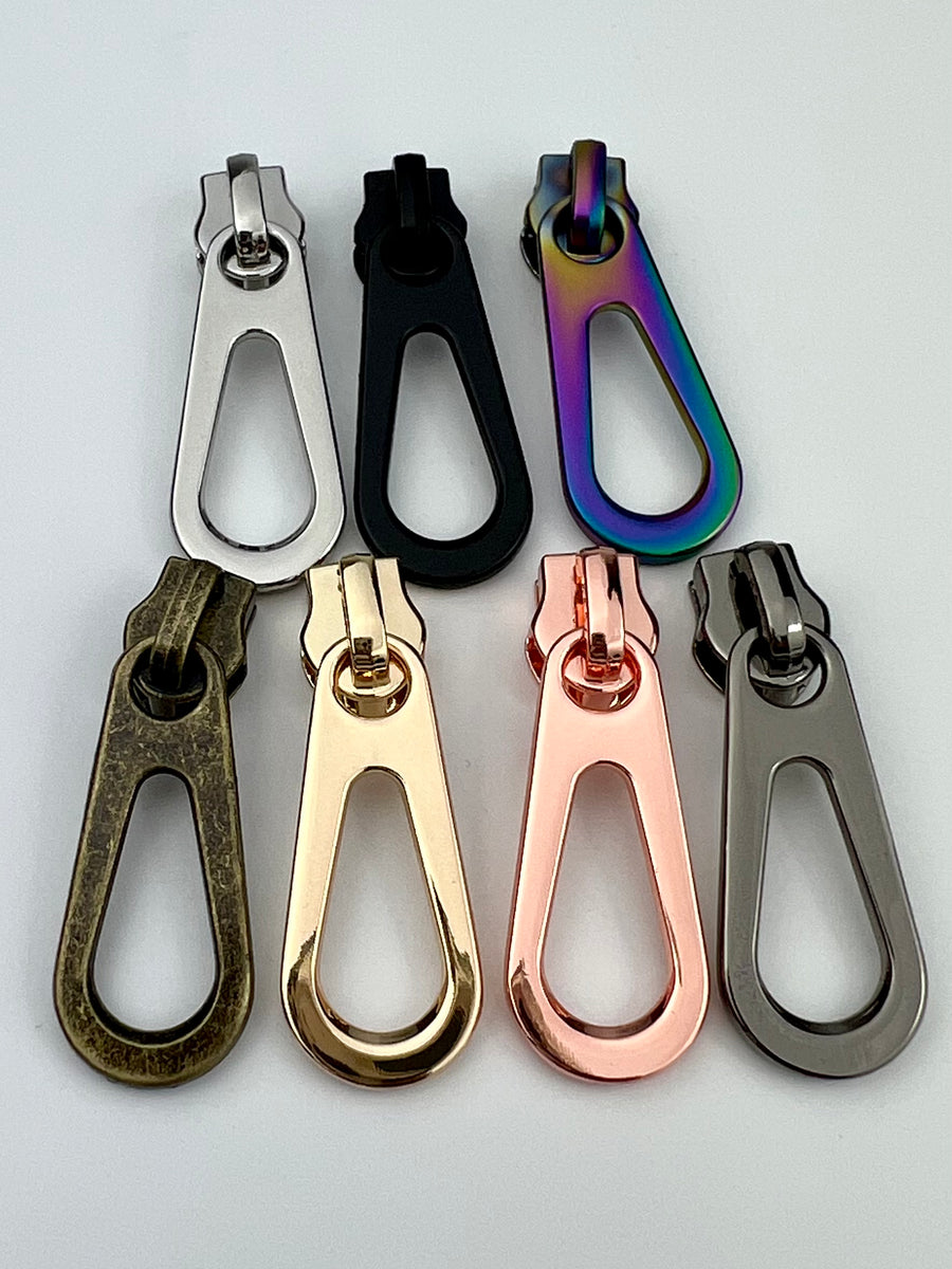 #5 Nylon Zipper Pulls: Dewdrops – Siah Swag Bags